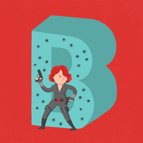 MARVEL ABC Alphabet Illustrated Poster Gift Wall Art – Pedro Demetriou